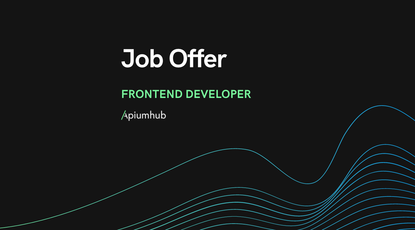 Frontend developer job offer, apply here! | Apiumhub